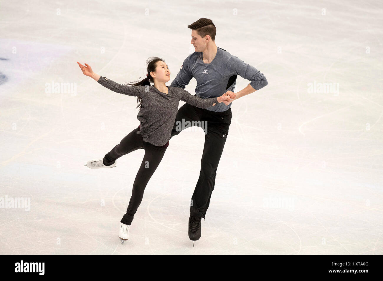 Helsinki, Finland. 27th Mar, 2017. Sumire Suto & Francis Boudreau-Audet ...