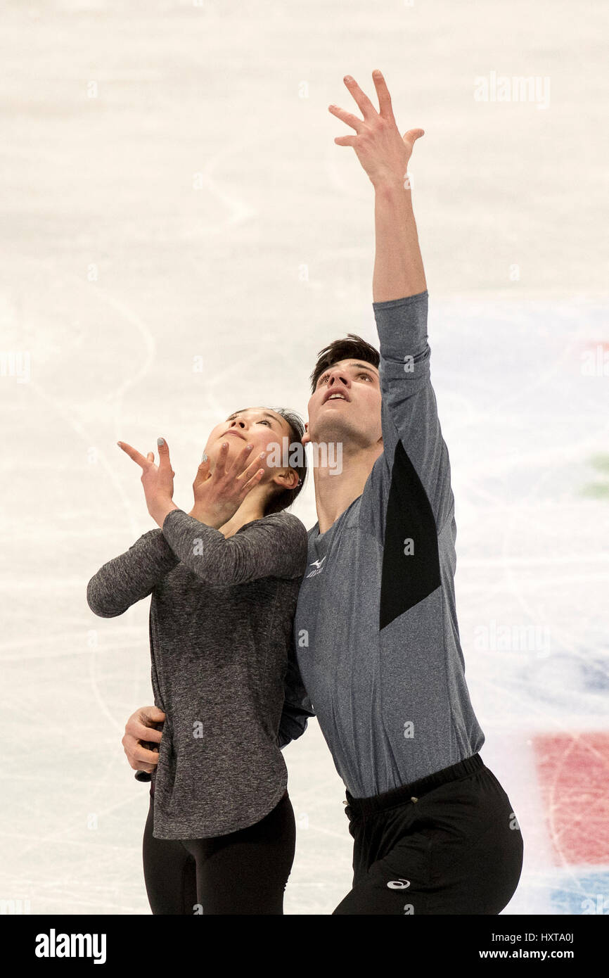 Helsinki, Finland. 27th Mar, 2017. Sumire Suto & Francis Boudreau-Audet ...