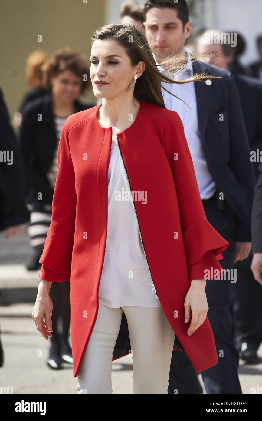 Soria, Castilla Leon, Spain. 30th Mar, 2017. Queen Letizia of Spain attended the Proclamation of ...