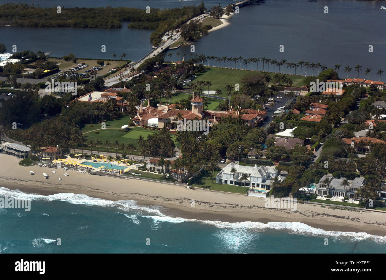 Mar a lago aerial hi-res stock photography and images - Alamy