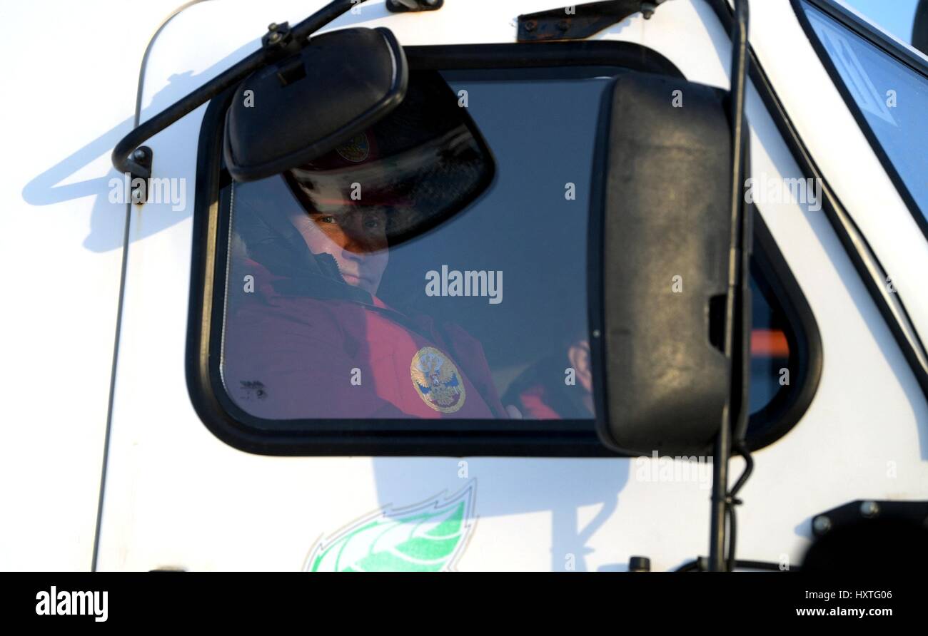 Alexandra Land, Russia. 29th Mar, 2017. Russian President Vladimir ...