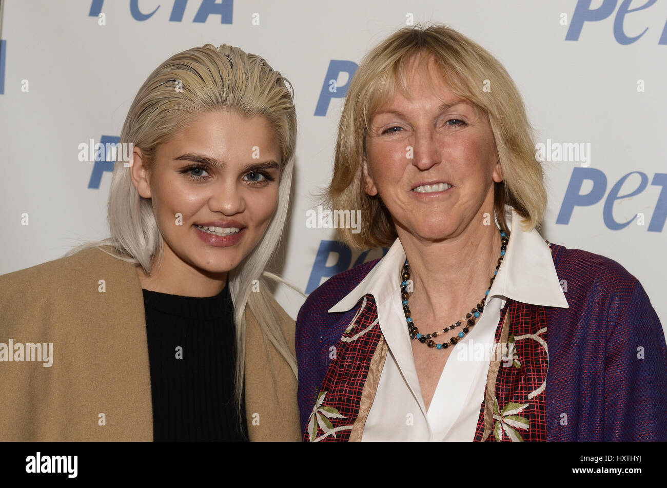 New York, NY, USA. 30th Mar, 2017. Model Amina Blue Unveils New PETA ...