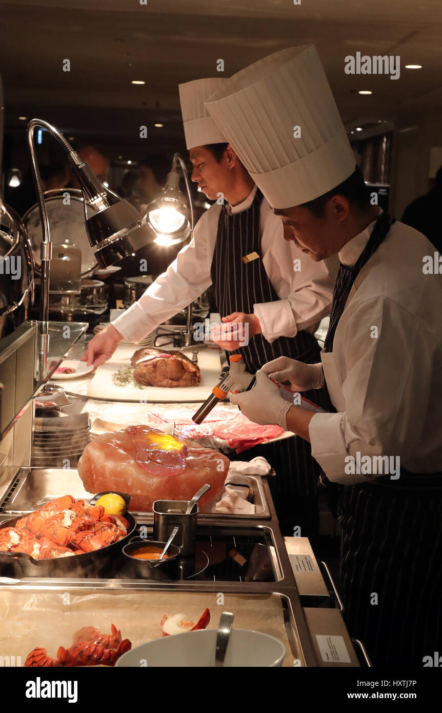 Tokyo, Japan. 30th Mar, 2017. A restaurant of the remodeled Tokyo ...