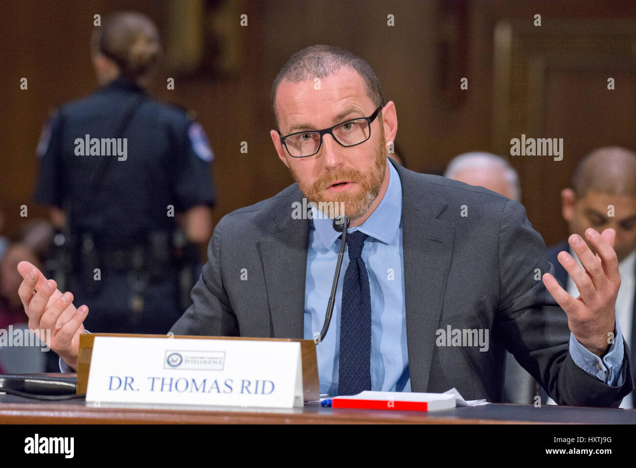 Washington DC, USA. 30th March 2017. Thomas Rid, Professor, Department ...