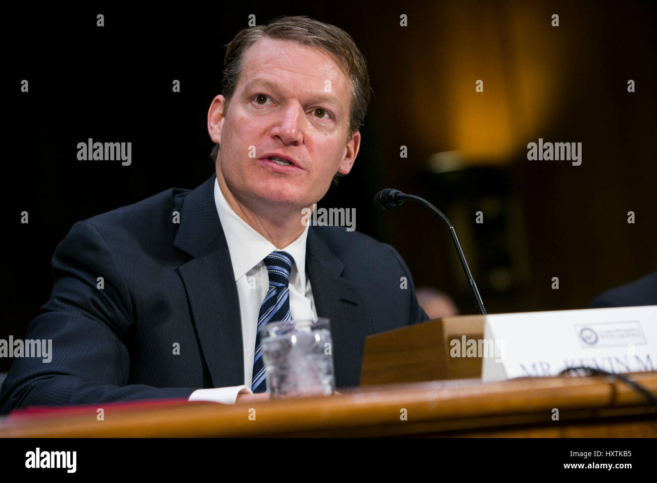 Washington DC, USA. 31st March 2017. Kevin Mandia, CEO of FireEye ...