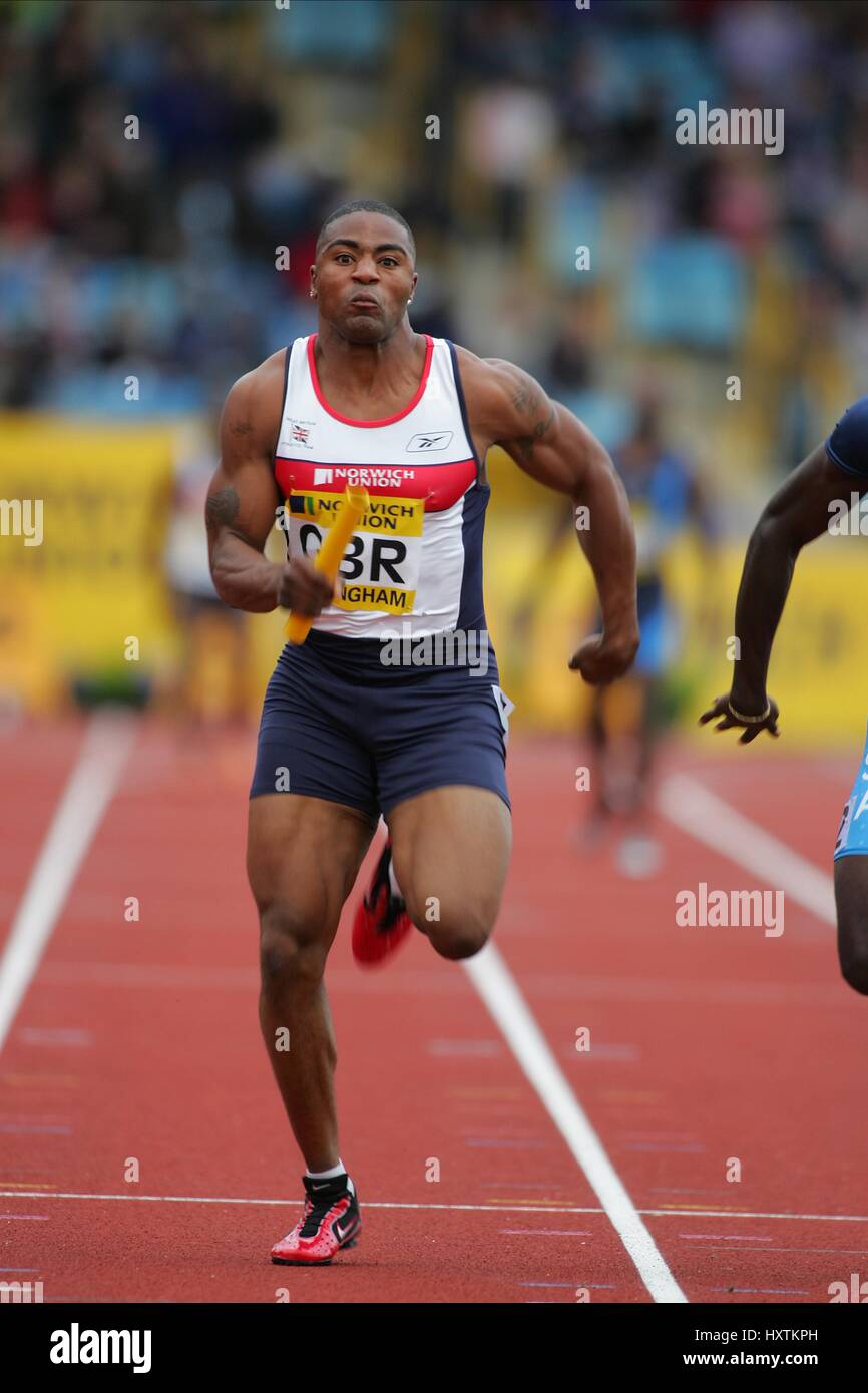 MARK LEWIS-FRANCIS 4X100 METRES ALEXANDER STADIUM BIRMINGHAM ENGLAND 25 ...