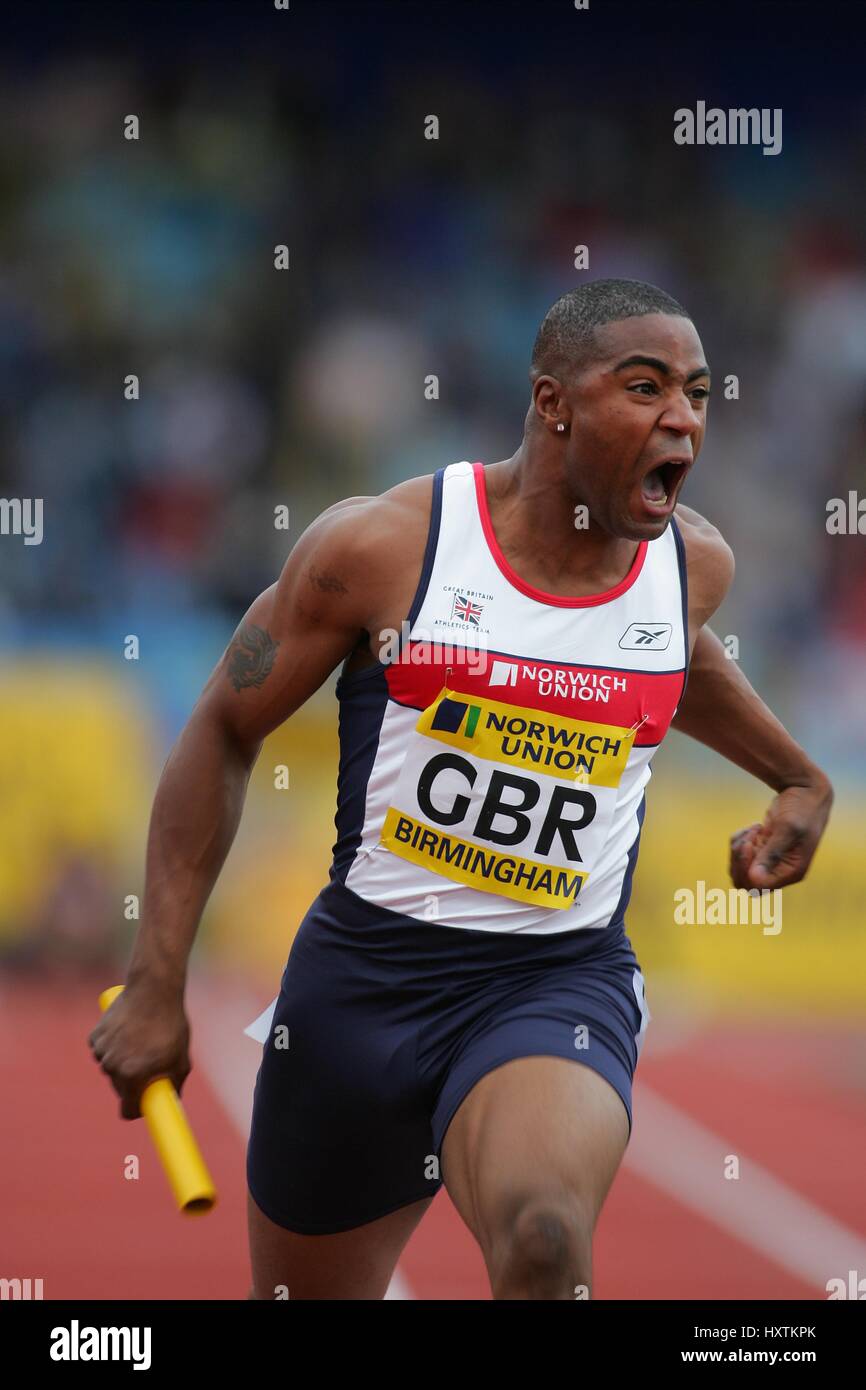 MARK LEWIS-FRANCIS 4X100 METRES ALEXANDER STADIUM BIRMINGHAM ENGLAND 25 ...