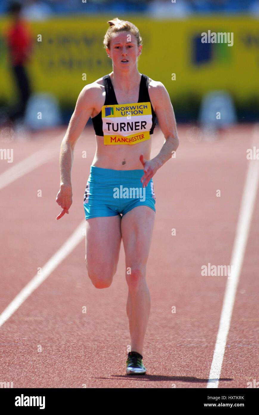 LAURA TURNER 100 METRES MANCHESTER REGIONAL ARENA MANCHESTER ENGLAND 09 ...
