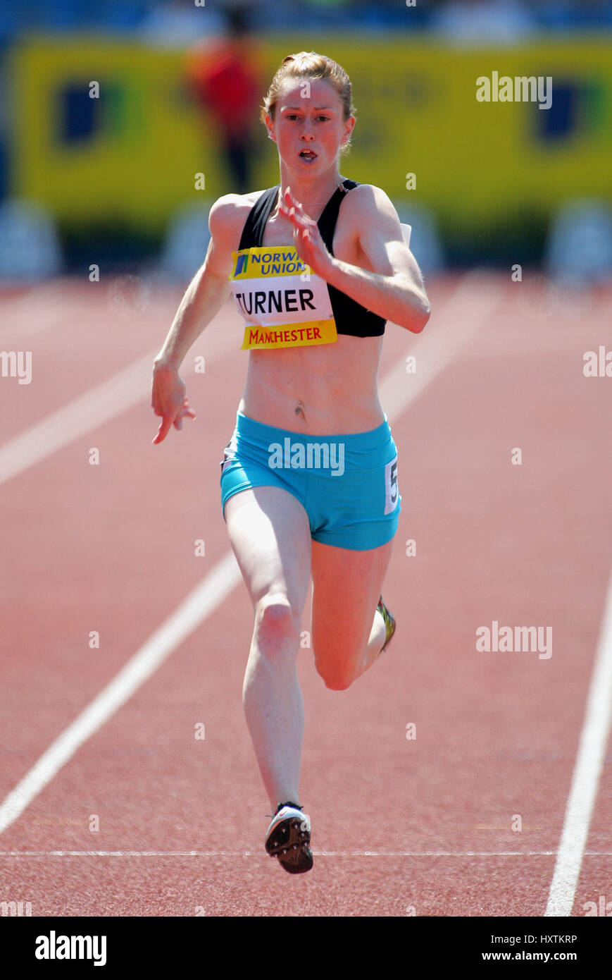 LAURA TURNER 100 METRES MANCHESTER REGIONAL ARENA MANCHESTER ENGLAND 09 ...