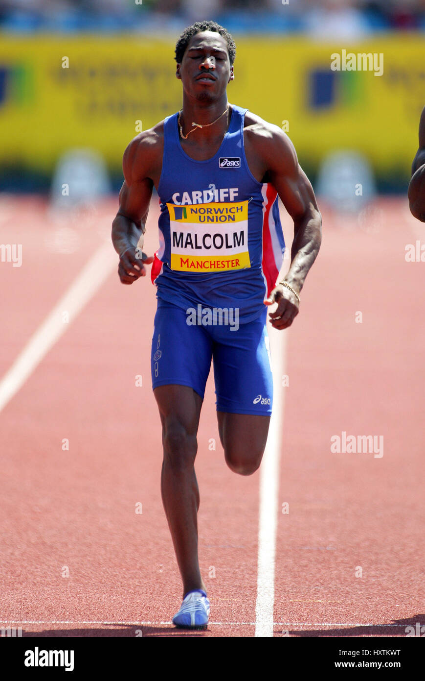CHRISTIAN MALCOLM 100 METRES MANCHESTER REGIONAL ARENA MANCHESTER ...