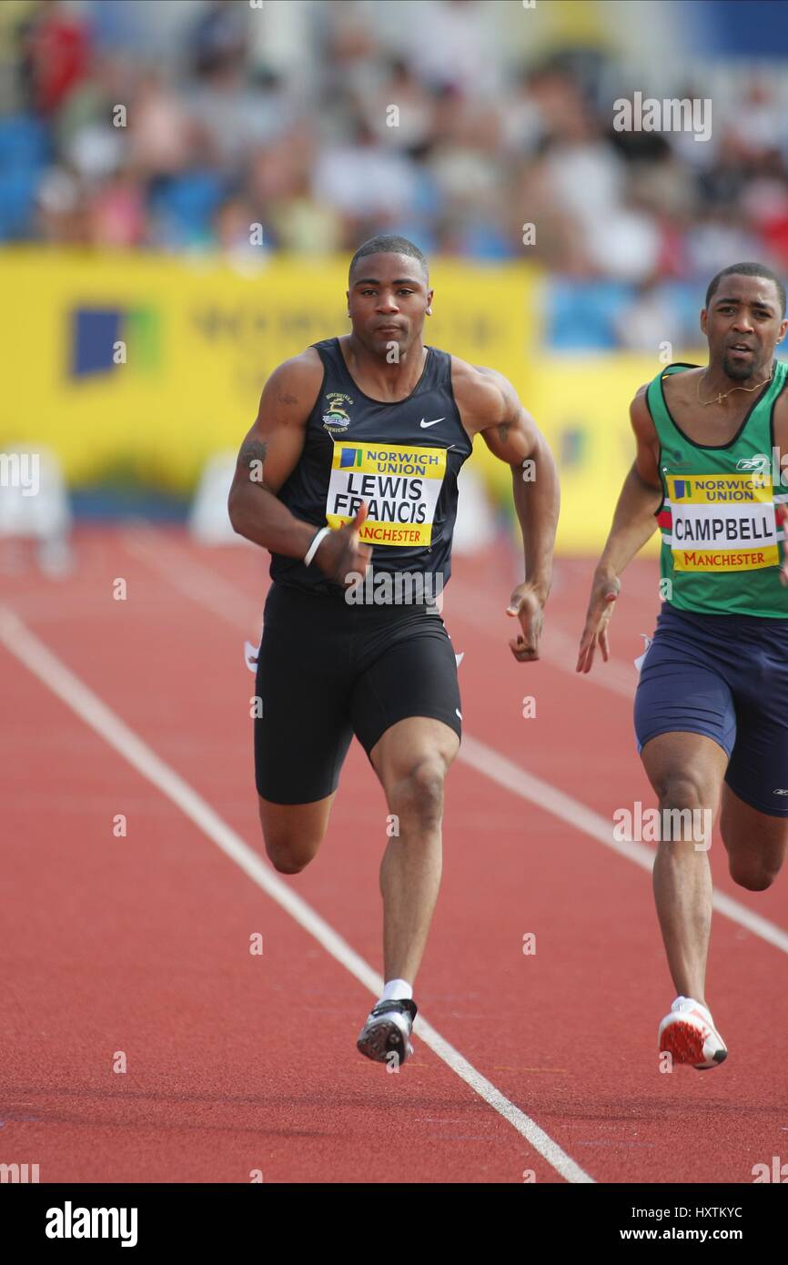 MARK LEWIS-FRANCIS 100 METRES MANCHESTER REGIONAL ARENA MANCHESTER ...