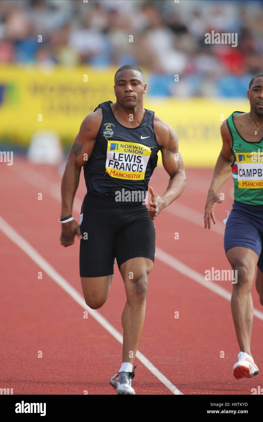 MARK LEWIS-FRANCIS 100 METRES MANCHESTER REGIONAL ARENA MANCHESTER ...