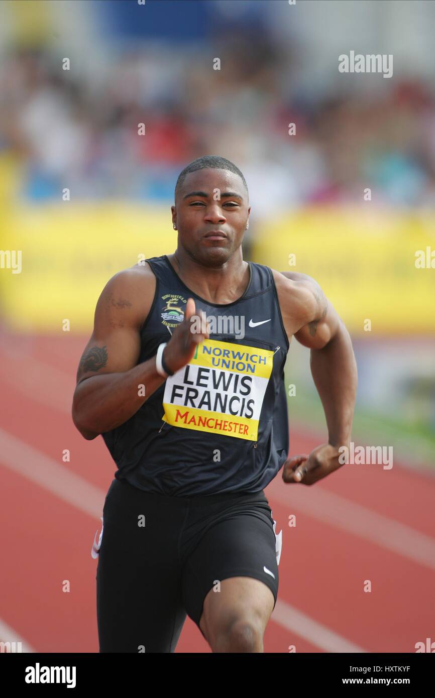 MARK LEWIS-FRANCIS 100 METRES MANCHESTER REGIONAL ARENA MANCHESTER ...