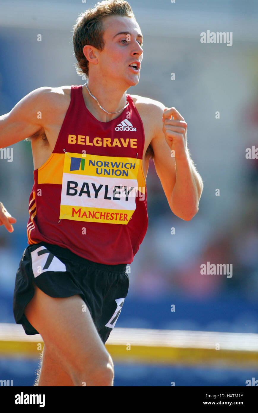 TIM BAYLEY 800 METRES MANCHESTER REGIONAL ARENA MANCHESTER ENGLAND 10 ...