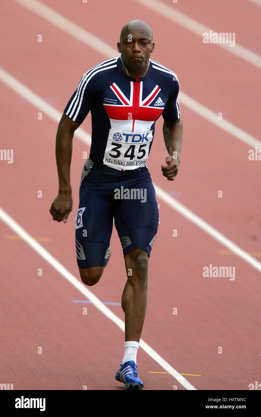 MARLON DEVONISH 100 METRES OLYMPIC STADIUM HELSINKI FINLAND 06 August ...