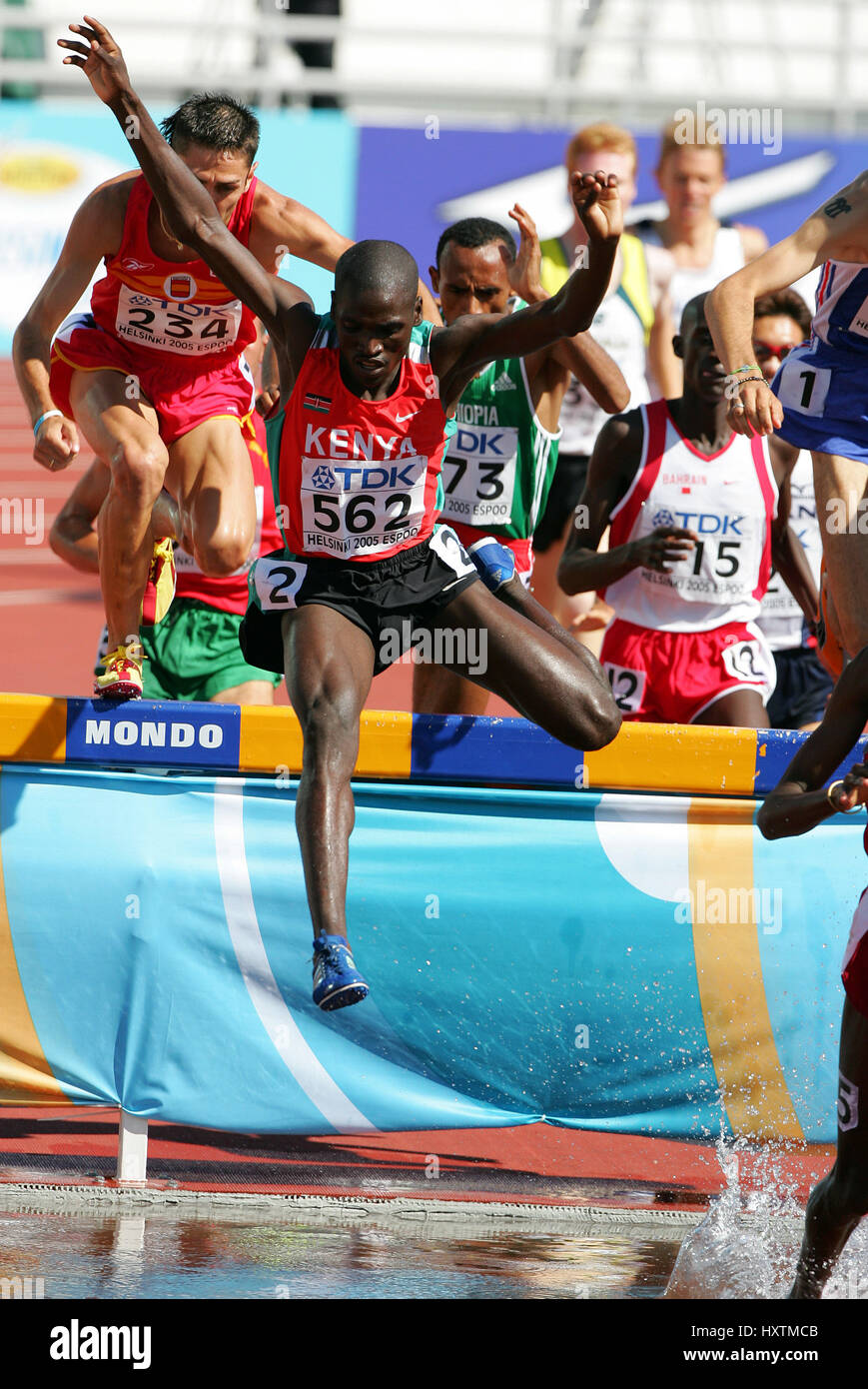 PAUL KIPSIELE KOECH 3000 METRES STEEPLECHASE OLYMPIC STADIUM HELSINKI ...