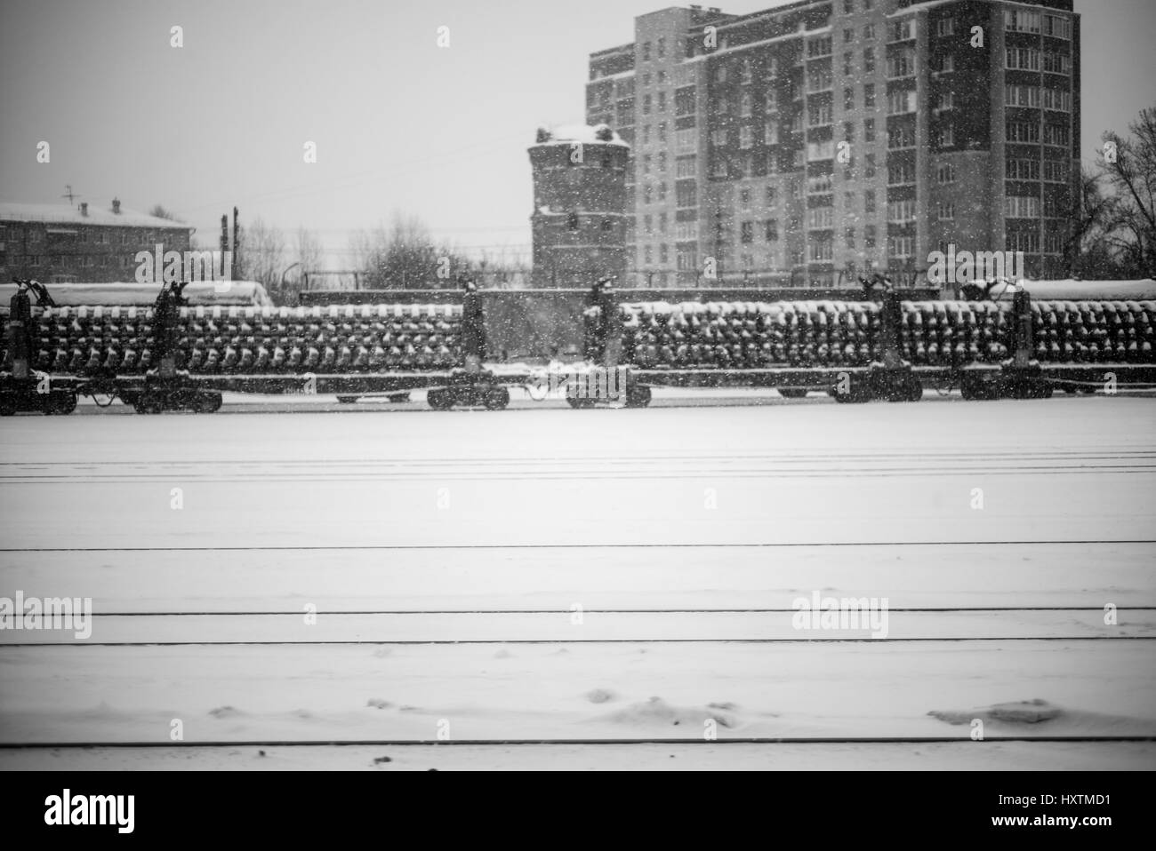 Railway trans siberian Black and White Stock Photos & Images - Alamy