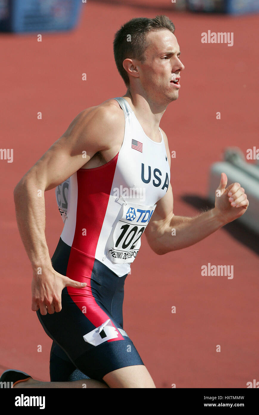 ANDREW ROCK 400 METRES USA OLYMPIC STADIUM HELSINKI FINLAND 09 August ...