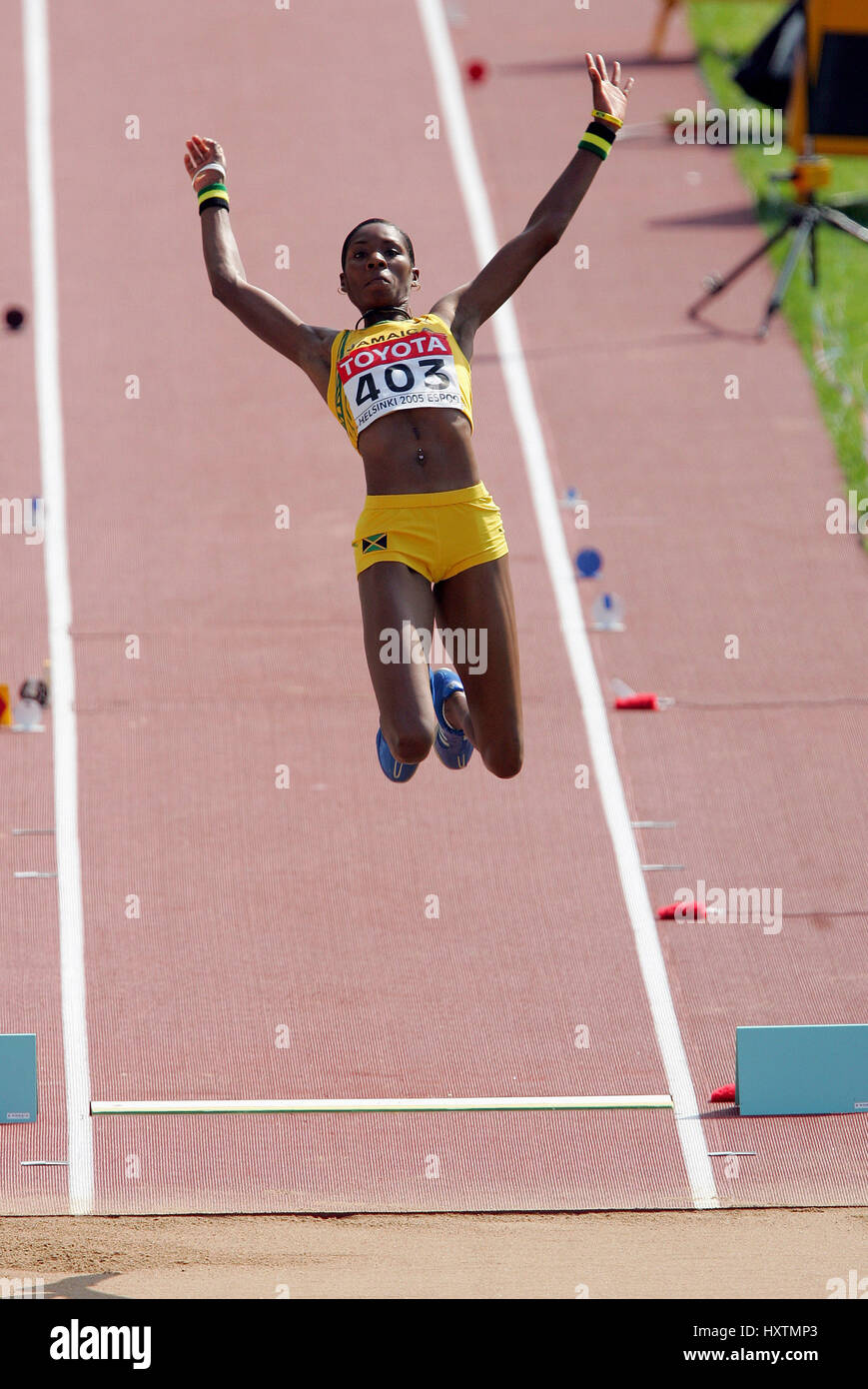 ELVA GOULBOURNE LONG JUMP JAMAICA OLYMPIC STADIUM HELSINKI FINLAND 09 ...