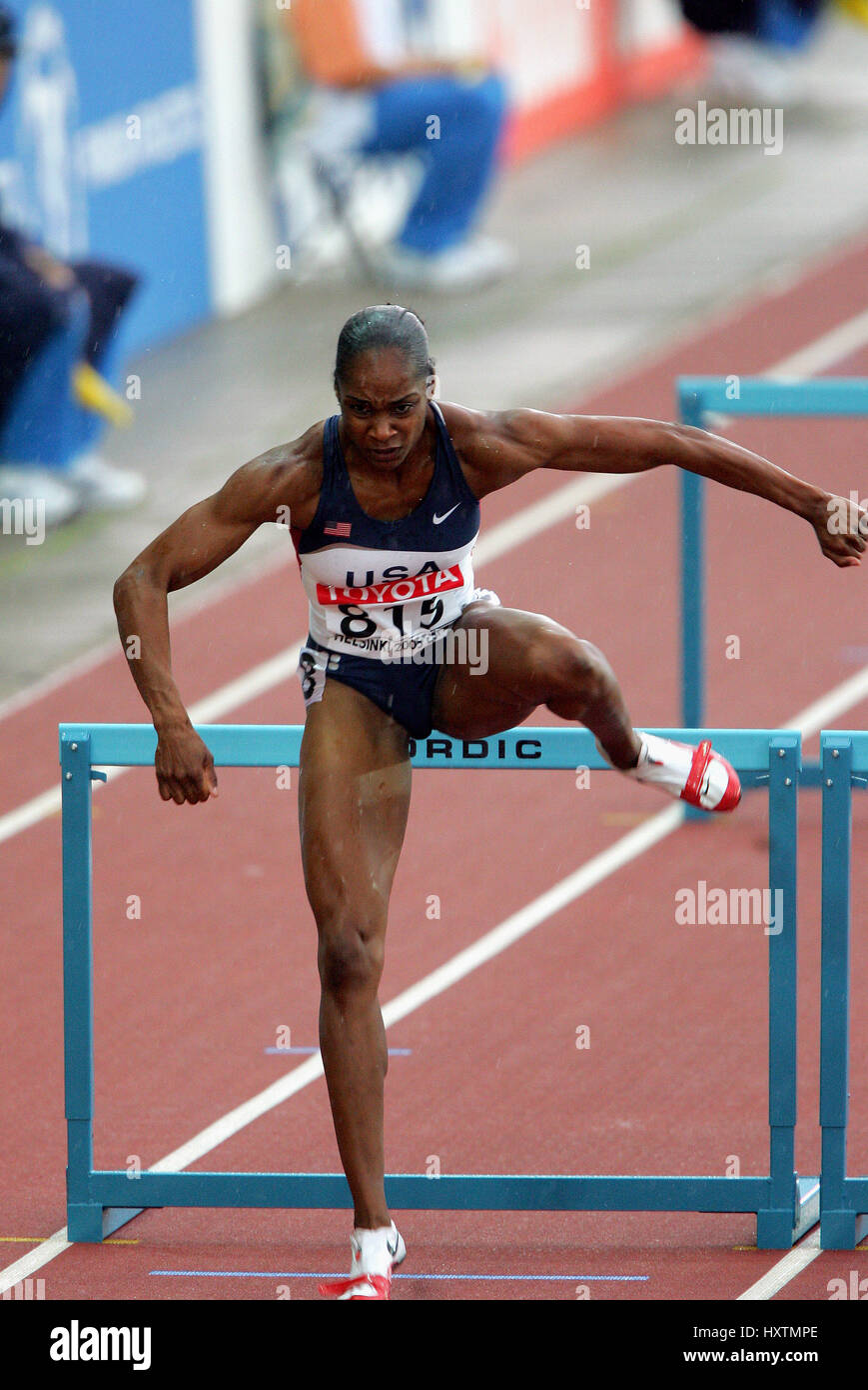 MICHELLE PERRY 100 METRES HURDLES OLYMPIC STADIUM HELSINKI FINLAND 09 ...