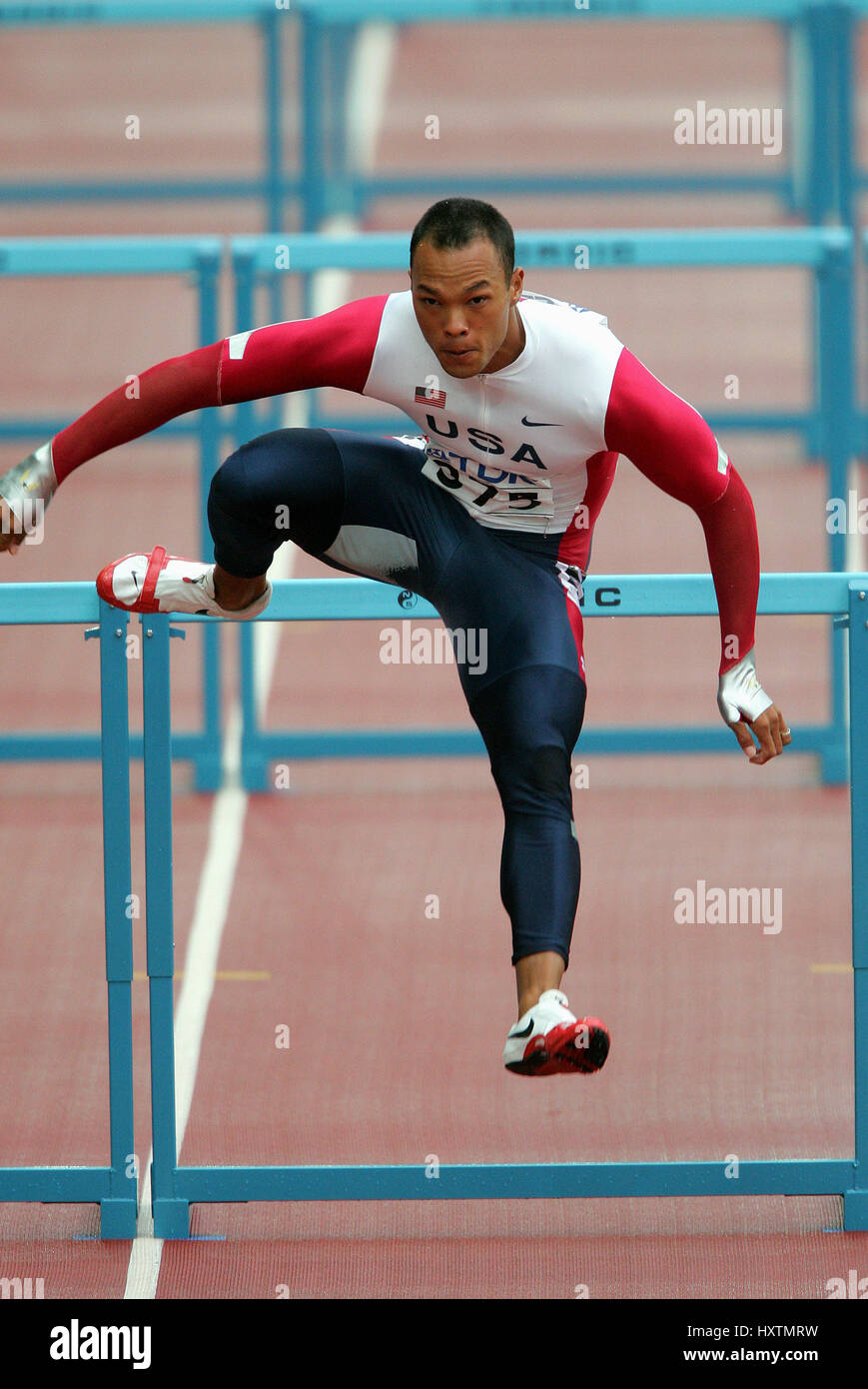 BRYAN CLAY 110 METRES HURDLES OLYMPIC STADIUM HELSINKI FINLAND 10 ...