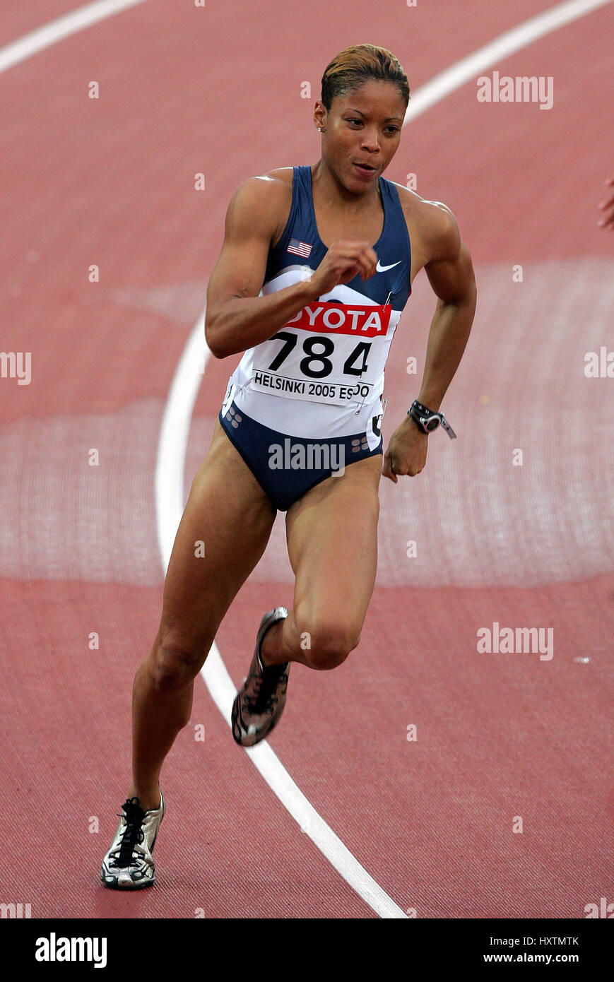 LATASHA COLANDER 200 METRES USA OLYMPIC STADIUM HELSINKI FINLAND 10 ...
