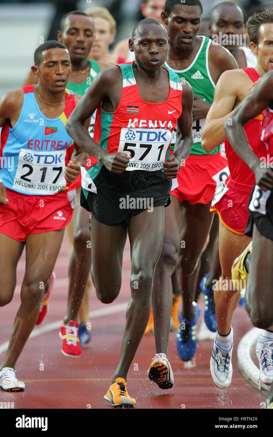 ISAAC KIPRONO SONGOK 5000 METRES KENYA OLYMPIC STADIUM HELSINKI FINLAND ...