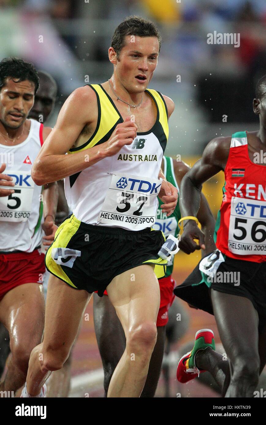 CRAIG MOTTRAM 5000 METRES AUSTRALIA OLYMPIC STADIUM HELSINKI FINLAND 11 ...