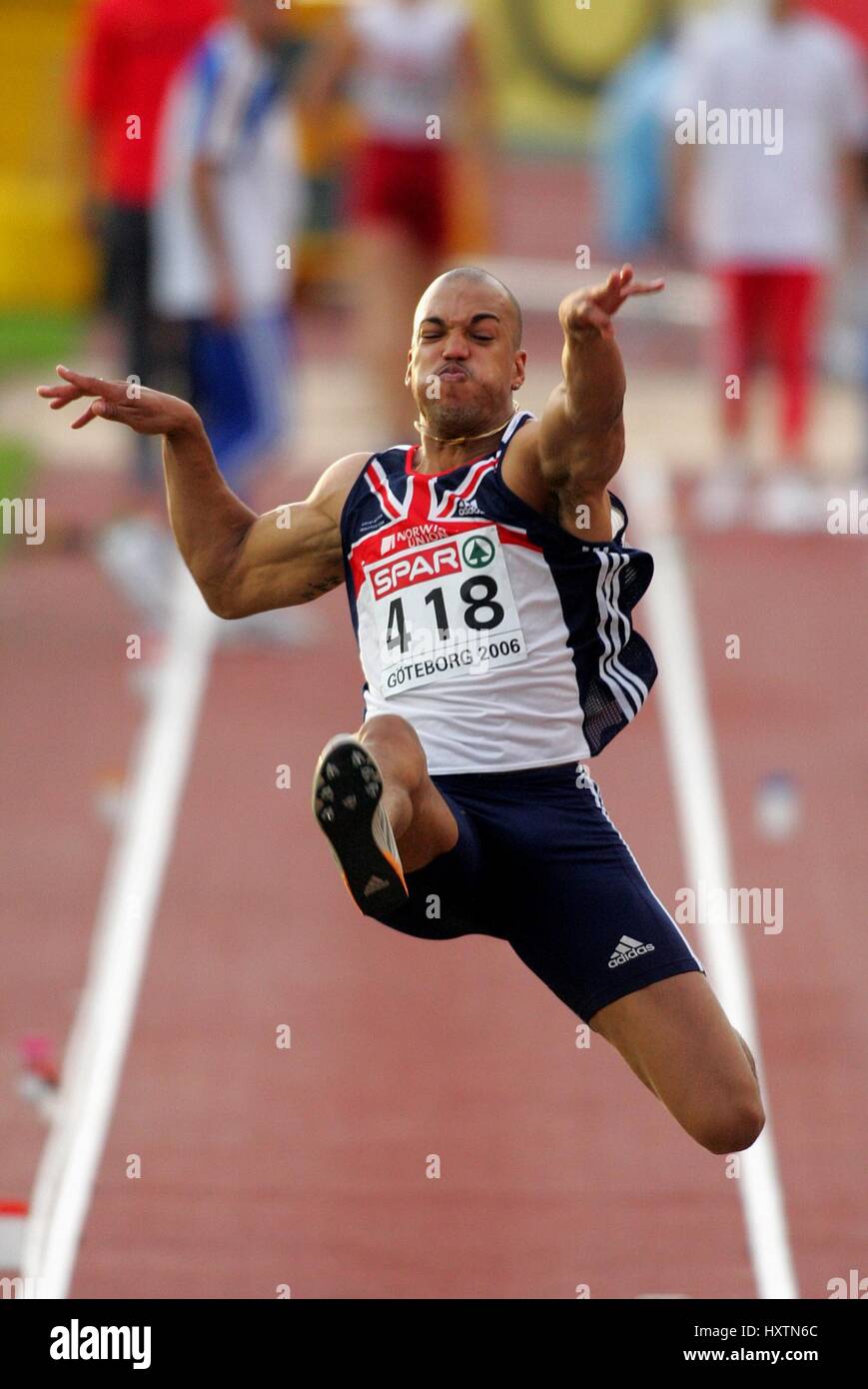 NATHAN MORGAN LONG JUMP ULLEVI STADIUM GOTEBORG SWEDEN 07 August 2006 ...