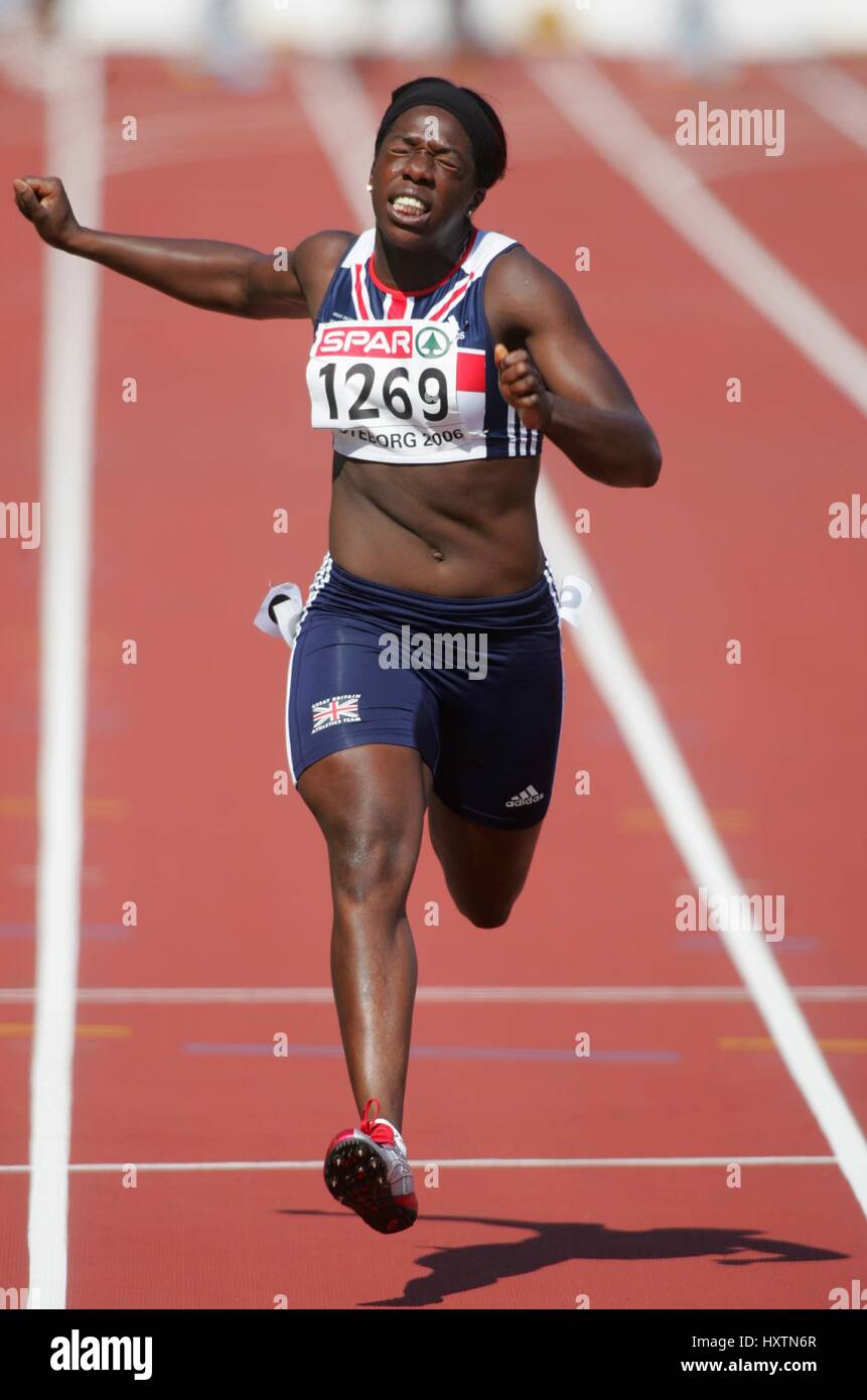 ANYIKA ONUORA 100 METRES ULLEVI STADIUM GOTEBORG SWEDEN 08 August 2006 ...