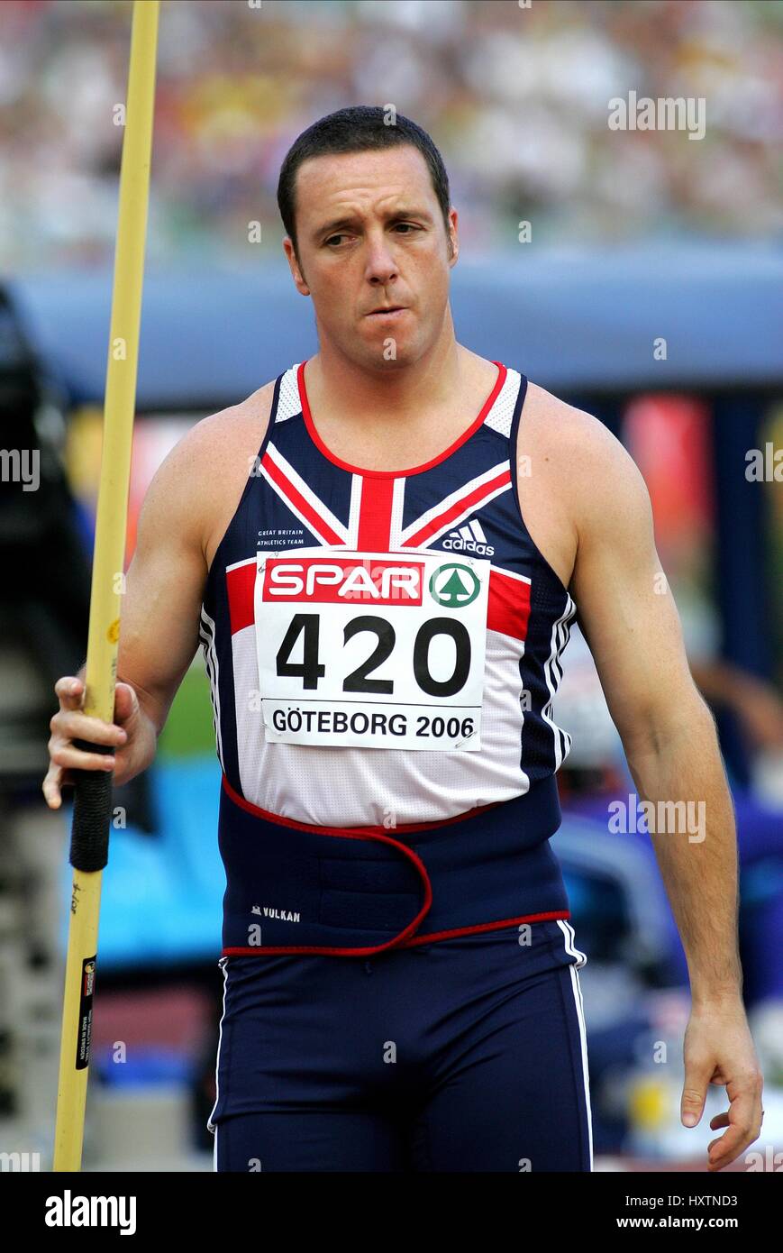 NICK NIELAND JAVELIN ULLEVI STADIUM GOTEBORG SWEDEN 07 August 2006 ...