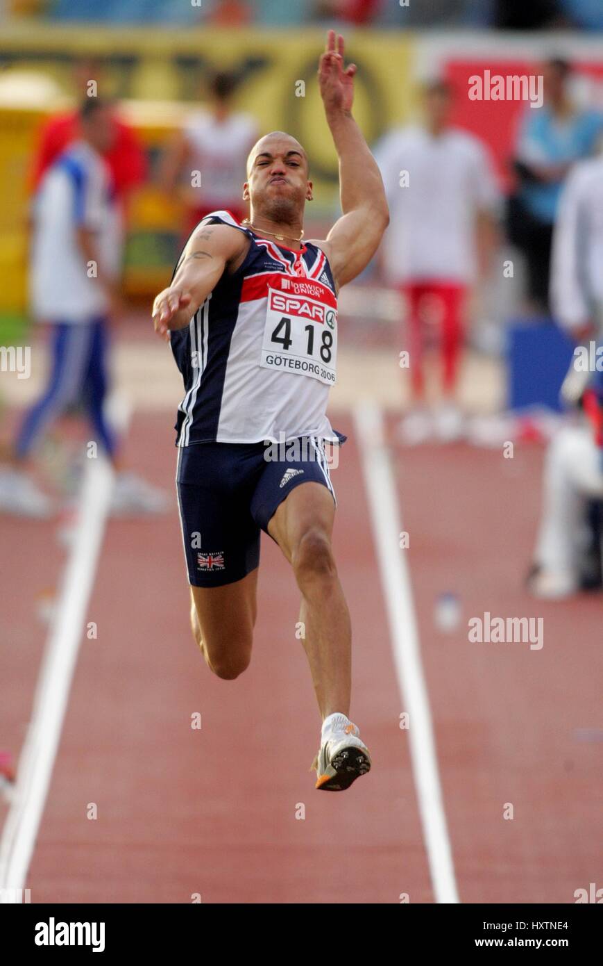 NATHAN MORGAN LONG JUMP ULLEVI STADIUM GOTEBORG SWEDEN 07 August 2006 ...