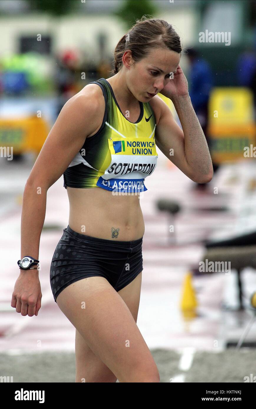 KELLY SOTHERTON LONG JUMP SCOTSTOUN STADIUM GLASGOW SCOTLAND 03 June 2007 Stock Photo - Alamy