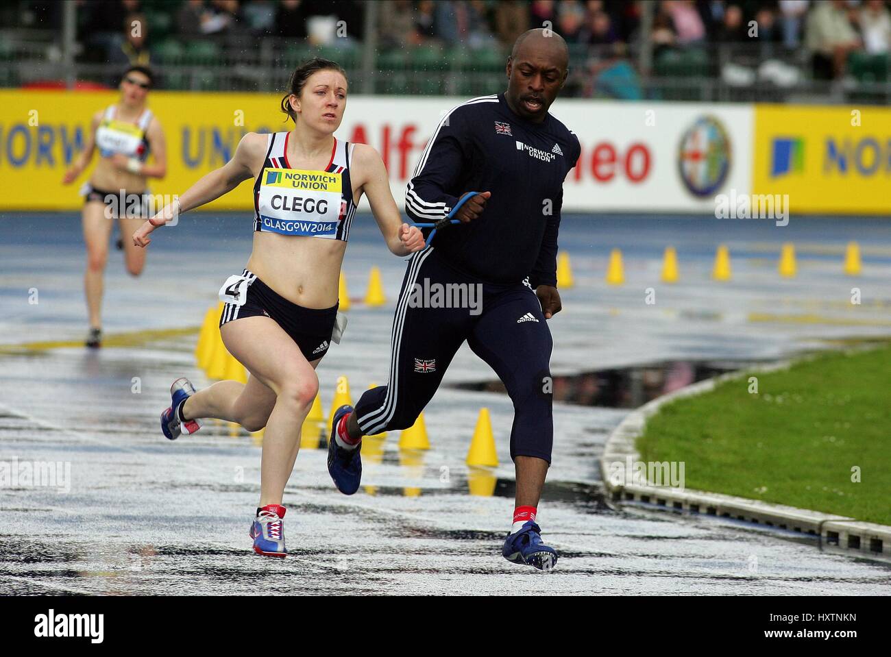 LIBBY CLEGG 200 METRES PARALYMPIC SCOTSTOUN STADIUM GLASGOW SCOTLAND 03 June 2007 Stock Photo ...