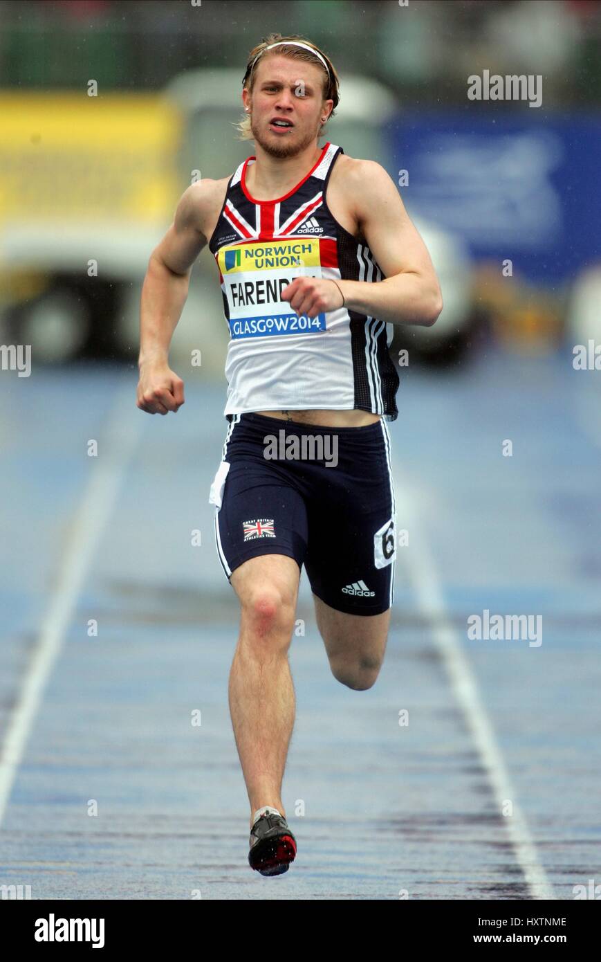 SIMON FARENDEN 100 METRES SCOTSTOUN STADIUM GLASGOW SCOTLAND 03 June 2007 Stock Photo - Alamy