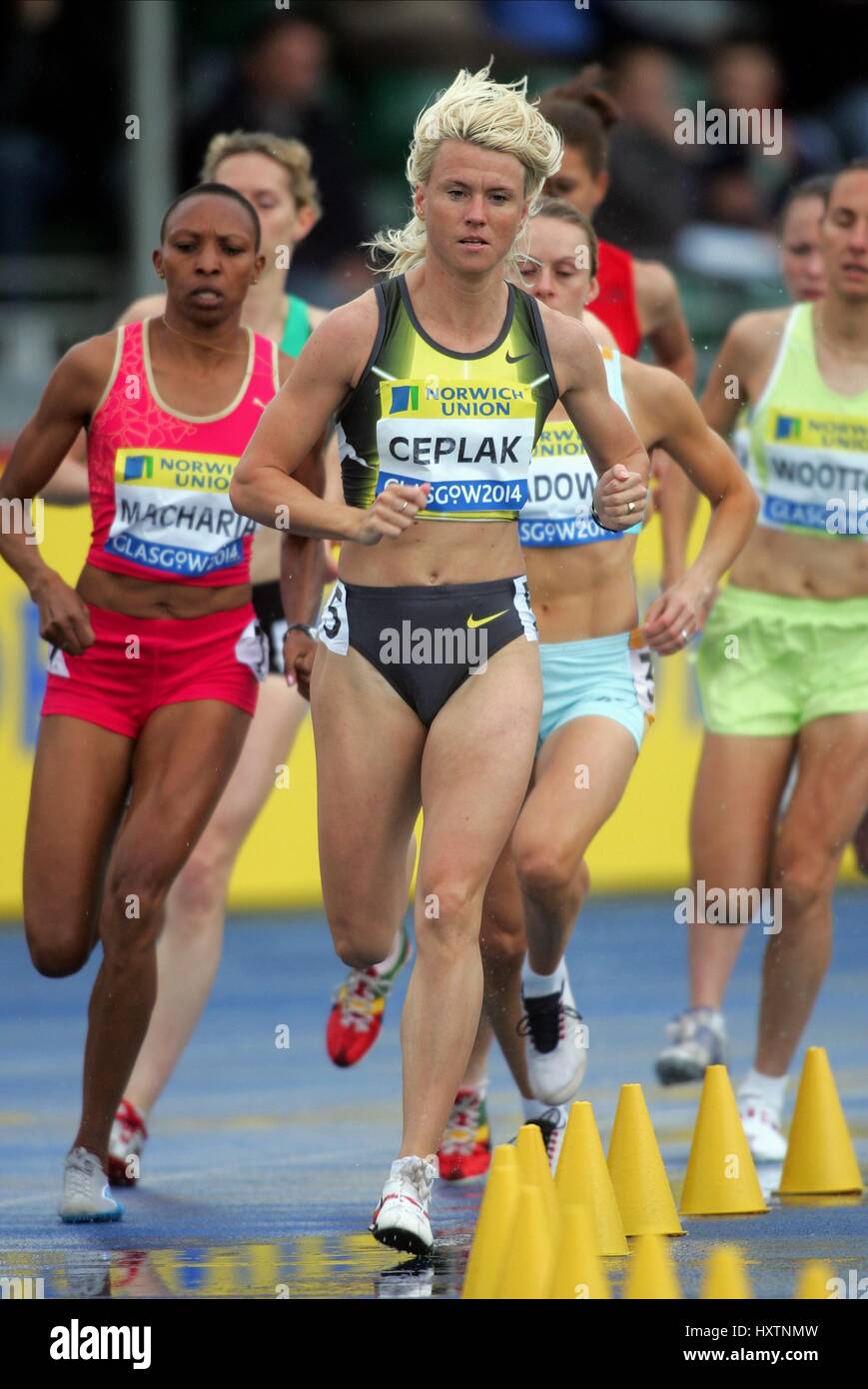 JOLANDA CEPLAK 1000 METRES SCOTSTOUN STADIUM GLASGOW SCOTLAND 03 June 2007 Stock Photo - Alamy