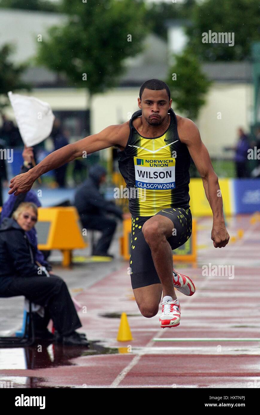 AARIK WILSON TRIPLE JUMP SCOTSTOUN STADIUM GLASGOW SCOTLAND 03 June ...