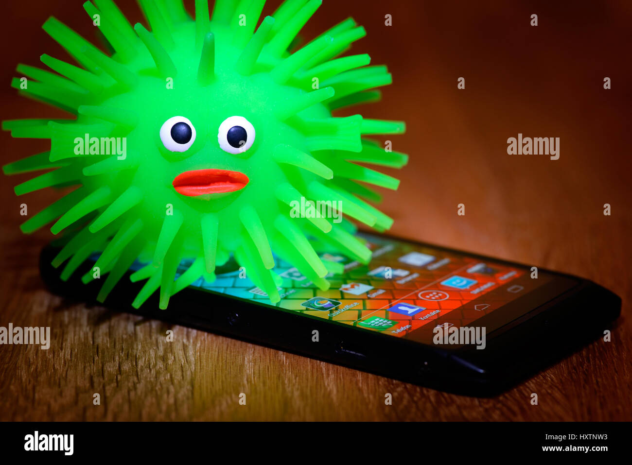 Mobile phone viruses hi-res stock photography and images - Alamy