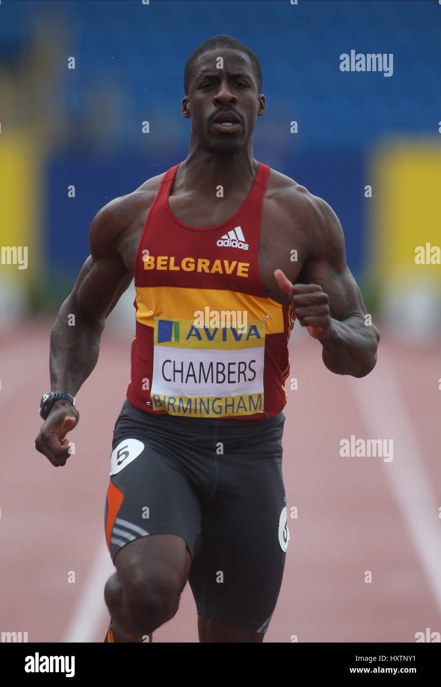 DWAIN CHAMBERS WINS 100 METRES OLYMPIC TRIALS ALEXANDER STADIUM ...