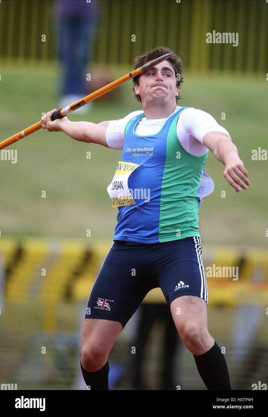 LEE DORAN JAVELIN ALEXANDER STADIUM BIRMINGHAM ENGLAND 12 July 2008 ...