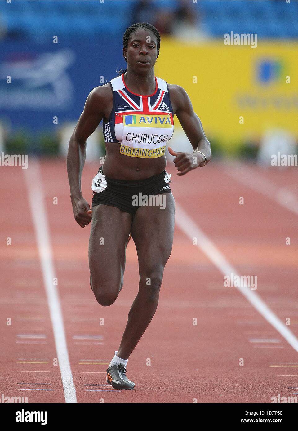 CHRISTINE OHURUOGU 200 METRES ALEXANDER STADIUM BIRMINGHAM ENGLAND 12 ...
