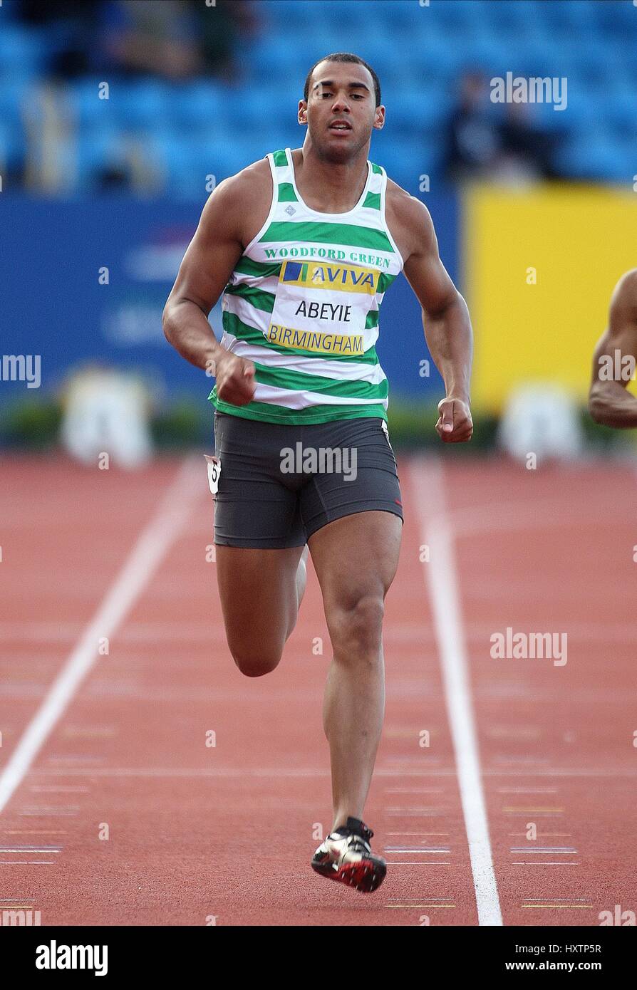 TIM ABEYIE 200 METRES ALEXANDER STADIUM BIRMINGHAM ENGLAND 12 July 2008 ...
