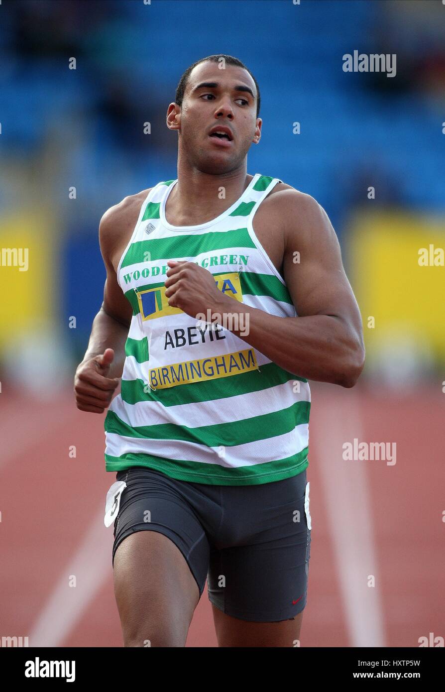 TIM ABEYIE 200 METRES ALEXANDER STADIUM BIRMINGHAM ENGLAND 12 July 2008 ...
