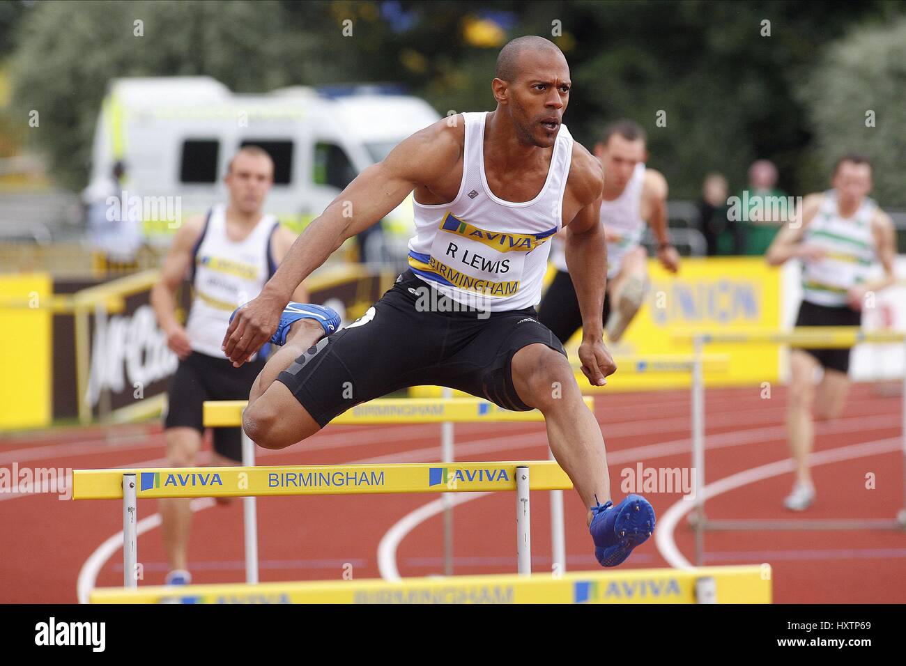 ROBERT LEWIS 400 METRES HURDLES ALEXANDER STADIUM BIRMINGHAM ENGLAND 12 ...