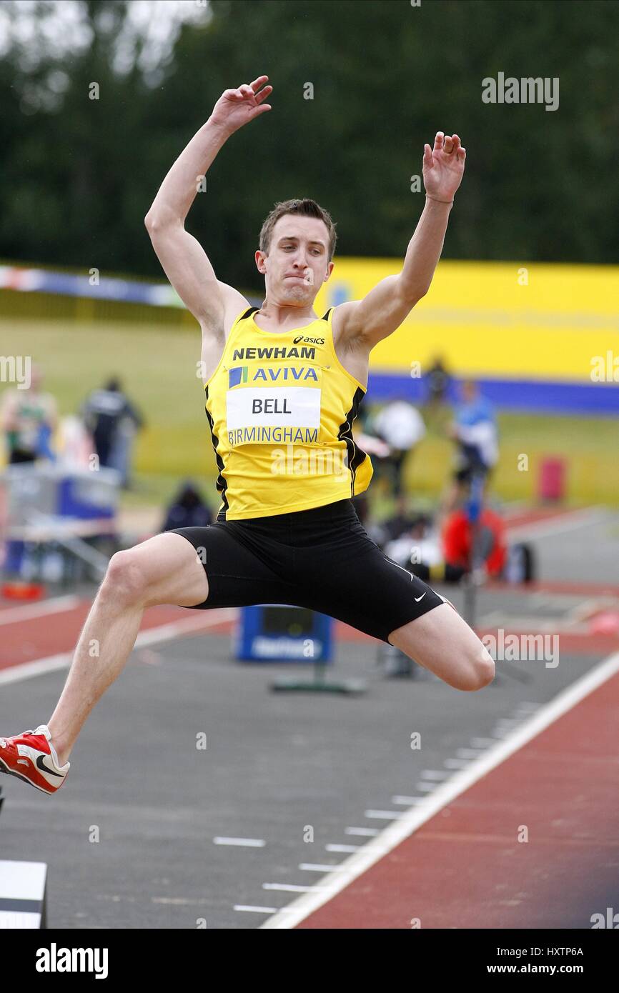 ANDREW BELL LONG JUMP ALEXANDER STADIUM BIRMINGHAM ENGLAND 12 July 2008 ...