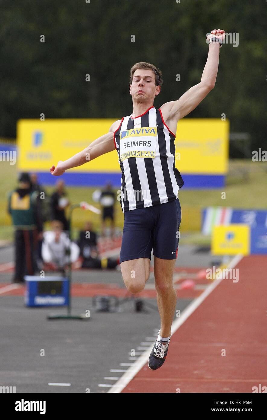JUDE BEIMERS LONG JUMP ALEXANDER STADIUM BIRMINGHAM ENGLAND 12 July ...