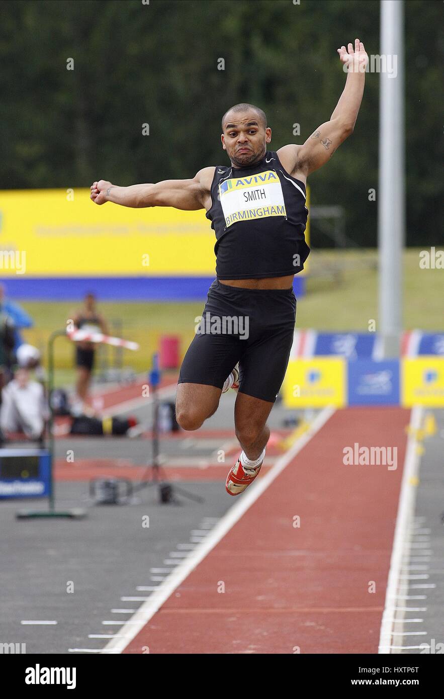 LEIGH SMITH LONG JUMP ALEXANDER STADIUM BIRMINGHAM ENGLAND 12 July 2008 ...
