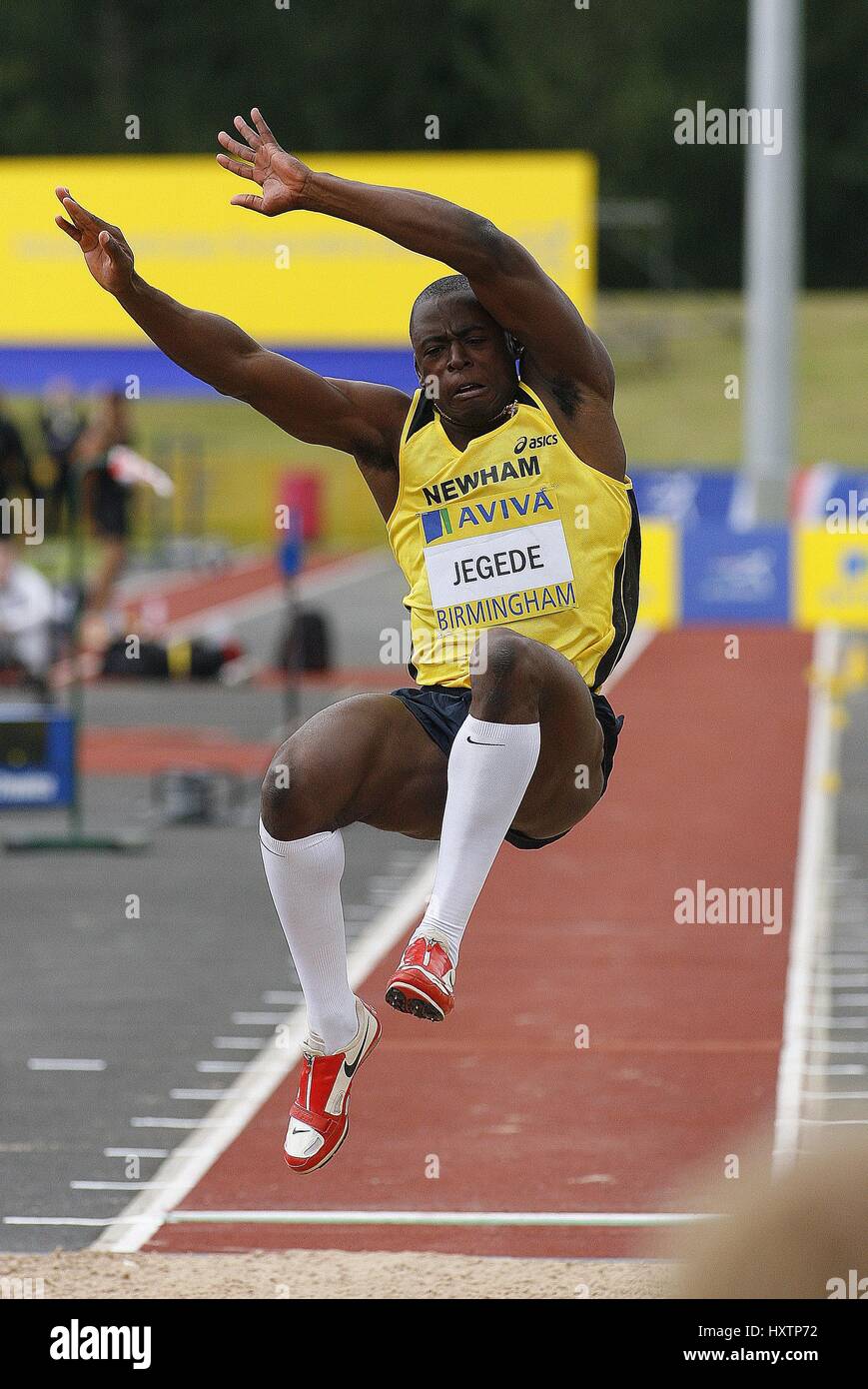 J.J JEGEDE LONG JUMP ALEXANDER STADIUM BIRMINGHAM ENGLAND 12 July 2008 ...