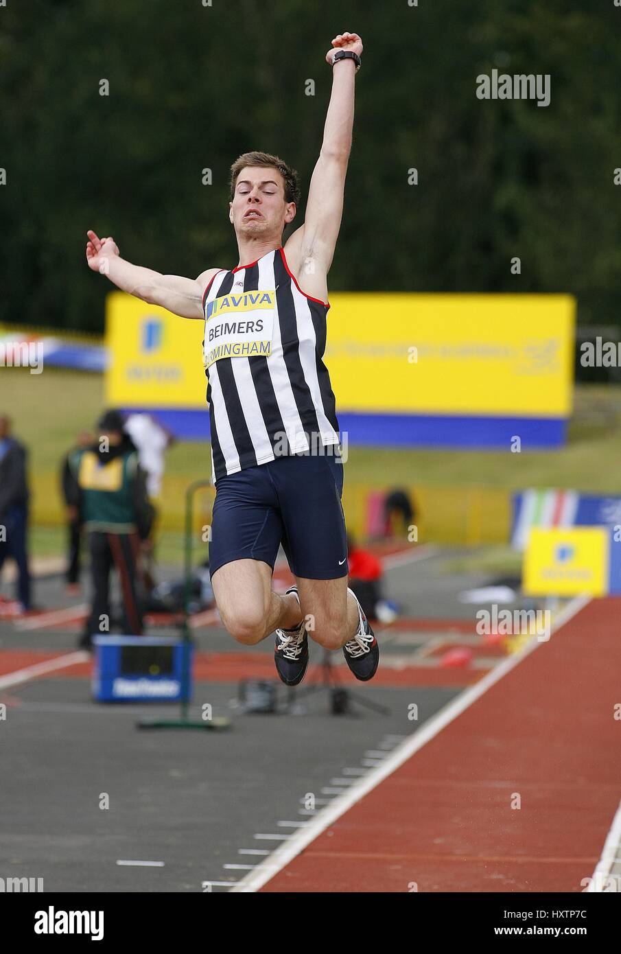 JUDE BEIMERS LONG JUMP ALEXANDER STADIUM BIRMINGHAM ENGLAND 12 July ...
