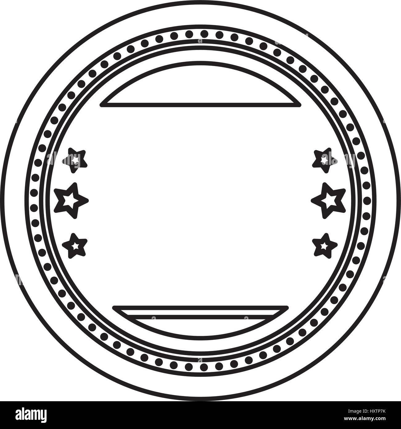 Empty Stamp Vector Set Of Empty Vintage Seal Stamps For Design Vector